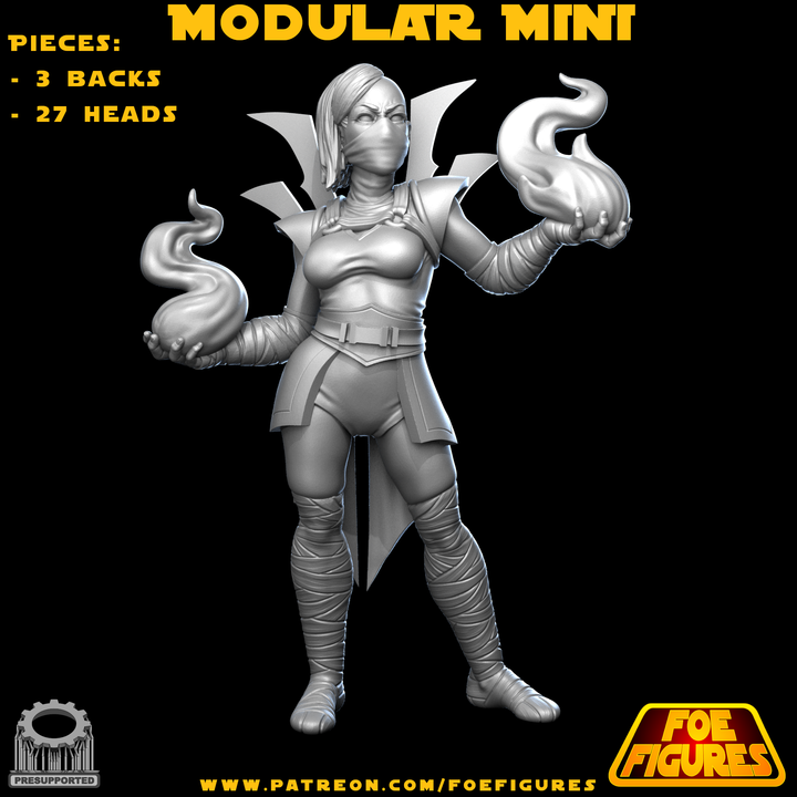 3D Printable Space Sisters Bundle (Aug 24) by Foe Figures